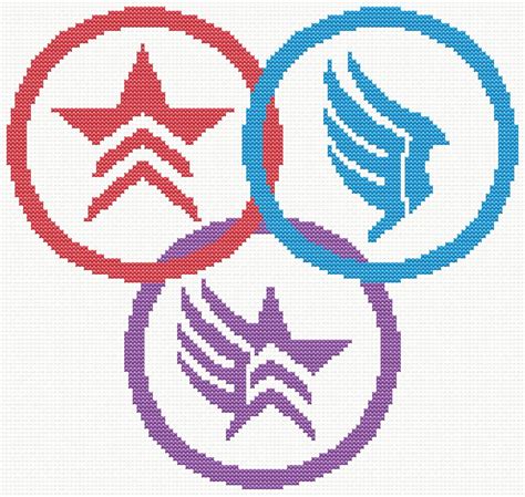 Mass Effect Alignment Cross Stitch Template Etsy