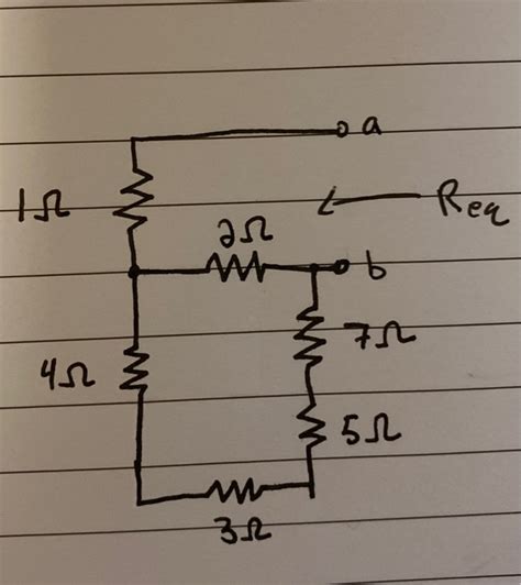 Solved Determine The Equivalent Resistance In The Nodes Chegg
