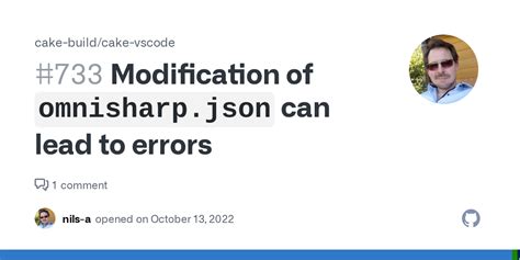 Modification Of `omnisharpjson` Can Lead To Errors · Issue 733 · Cake