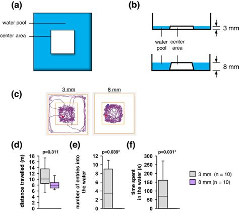 Behavioural Tests With The Mice Surrounded By Water A Schematic Of