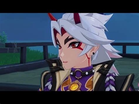 ITTO FLIRTING WITH AETHER GENSHIN IMPACT CUTSCENE YouTube