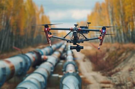 Premium Photo A Drone Monitoring Oil Pipelines For Leaks And Dam Generative Ai