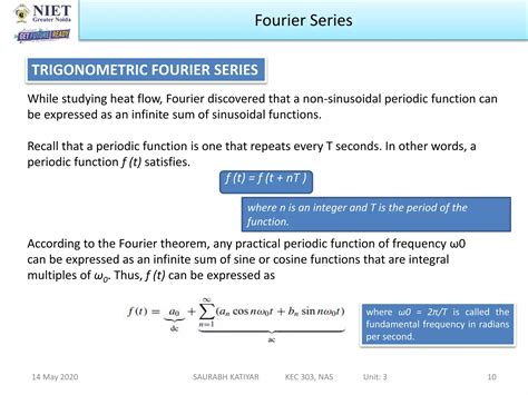 Network Analysis And Synthesis Fourier Series Pptx
