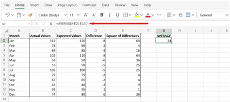 How To Calculate Mean Squared Error Mse In Microsoft Excel