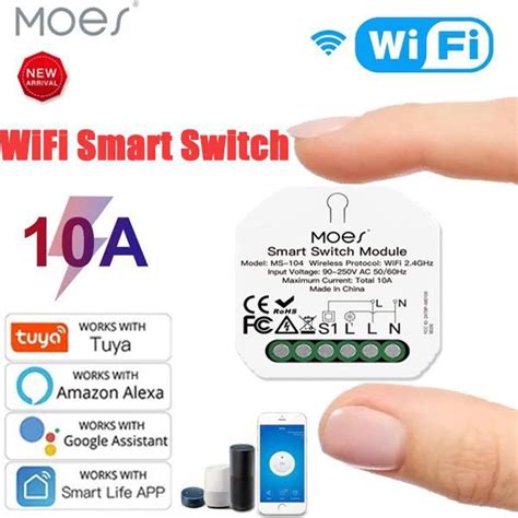 1 2 Way Tuya Bluetooth Mesh Smart Switch App Remote Control Timing Switch Transform Device With