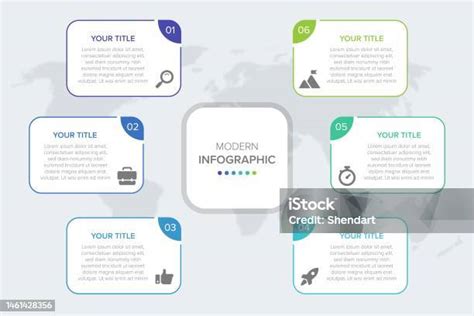 인포그래픽 요소 벡터에 대한 창의적인 개념 6 옵션 단계 목록 프로세스 그래프의 추상 요소 단계 옵션 부분 또는 프로세스가 있는