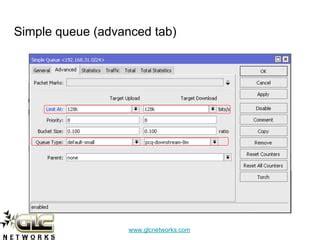 GLC Webinar Limiting Bandwidth Using Mikrotik PDF