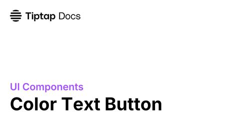 Color Text Button Tiptap Ui Components