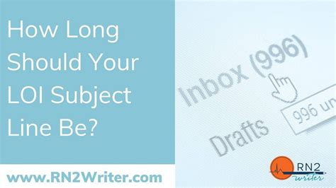 How Long Should Your LOI Subject Line Be