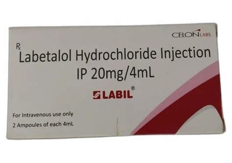 Labetatlol 20mg Injection At ₹ 447vial In Nagpur Id 2853609503688