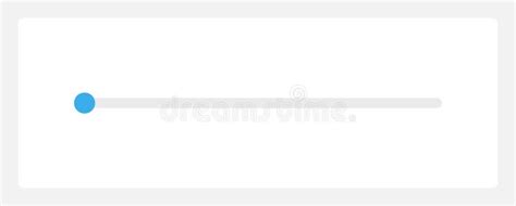 Slider With Minimum Level Ui Element Template Stock Vector