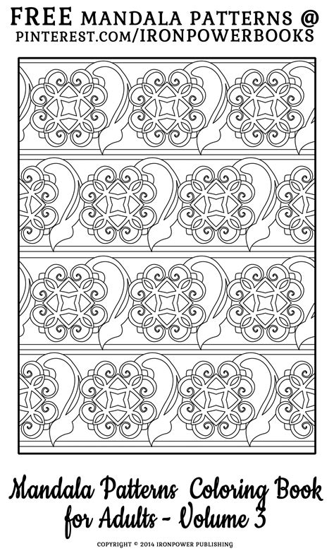 Mandala Pattern Coloring Pages For Adults Mandalas To Color Mandala