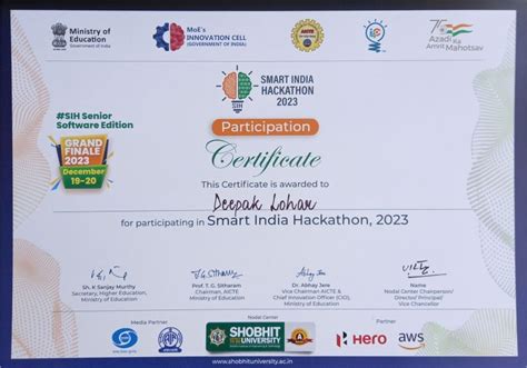 Deepak Lohar On Linkedin Sih2023 Smartindiahackathon Sih2023 Innovation Techforgood