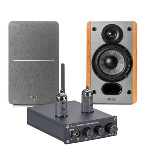 Amplificador De Tubo Para Audifonos Y Parlante Fosi Audio T20 Parlantes Pasivos Hi Fi Edifier