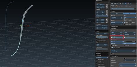 Modeling Question On Tapering A Bezier Curve Blender Stack Exchange