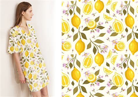 Lemon Pattern Behance