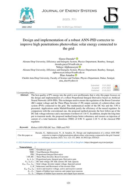 Pdf Design And Implementation Of A Robust Ann Pid Corrector To