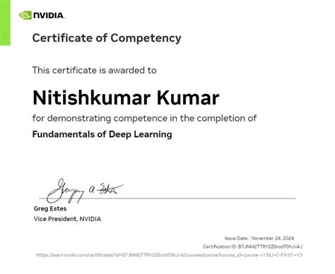 Nitish Kumar On Linkedin Deeplearning Ai Nvidia Lifelonglearning Machinelearning