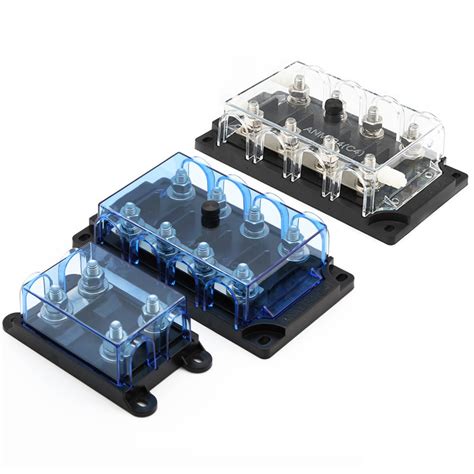 High Quality 4 Way 4 Spot Amg Anm Mega Bolt On Fuse Holder Block Screw Type With Dustproof PA66
