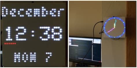 Rgb Led Matrix Clock With Ir Control Embedded Lab
