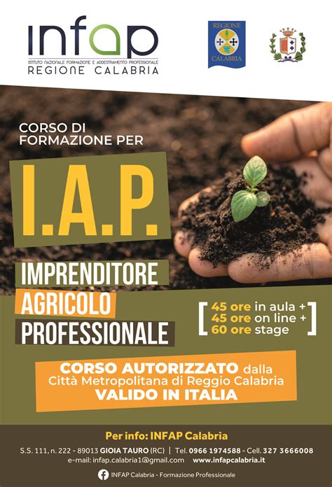 Corso Per Imprenditore Agricolo Professionale Iap Infap Regione