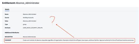 mapping entitlement additional attribute to entitlement description