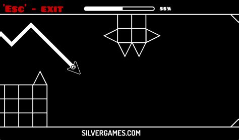 geometry arrow pelaa verkossa silvergamesissa 🕹️