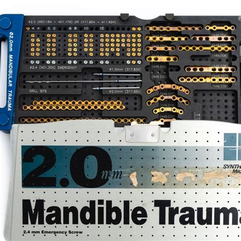 Used SYNTHES Craniofacial Synthes Craniofacial Mandible Trauma Modular Fixation System Surgical