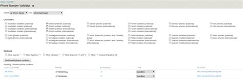 Phone Number Validator Civicrm