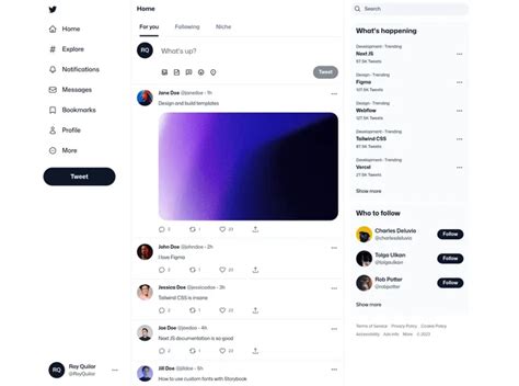 Twitter Ui Practise By Royquilor A Nextjs Template Built At Lightspeed