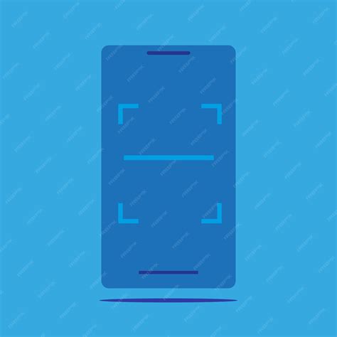 Premium Vector Recognize Scan Via Cellphone Smartphone Camera App