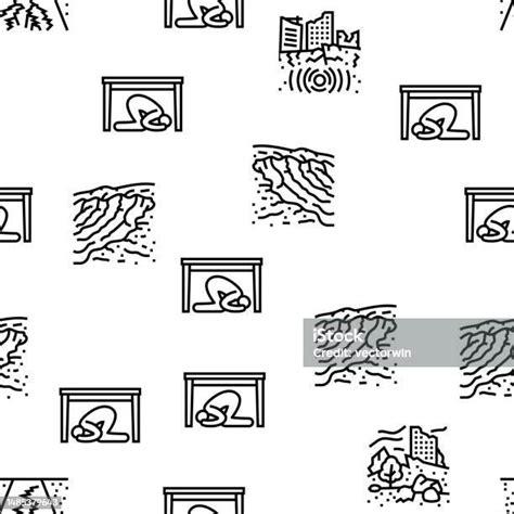 Letusan Lava Gunung Berapi Alam Vektor Pola Mulus Ilustrasi Stok Unduh Gambar Sekarang Abu