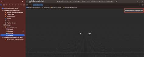 Visionos Reality Composer Pro の試してみた