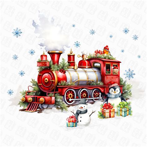 Christmas Train Png Red Green Blue Christmas Png Christmas
