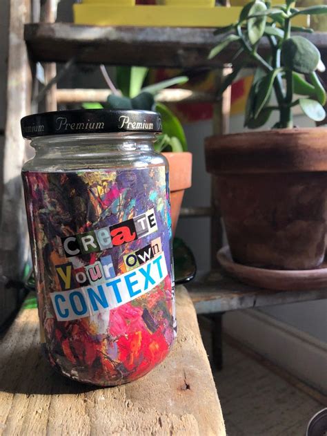 Create Your Own Context Jar Etsy Mod Podge Glass Glass Jars Jar