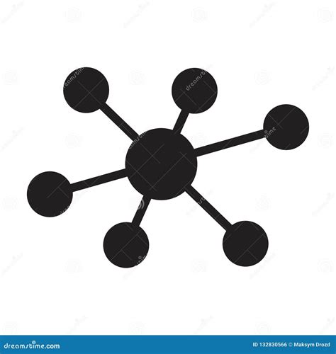 Hub Network Connection Icon Stock Vector Illustration Of Connectivity Background 132830566
