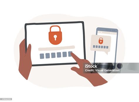 Twofactor Authentication Verification Isolated Cartoon Vector Illustrations Stock Illustration