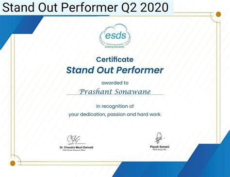 Prashant Dilip Sonwane On Linkedin Esds4u Performers Appreciationpost Leadershipbyexample