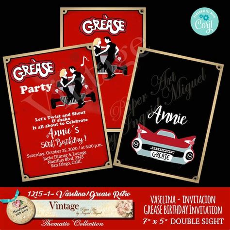 Grease Party Etsy