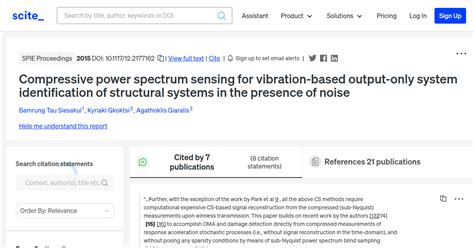 compressive power spectrum sensing for vibration based output only