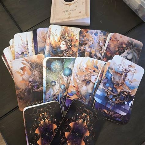 Clair De Lune Tarot Deck With Guidebook 78 Hand Illustrated Cards