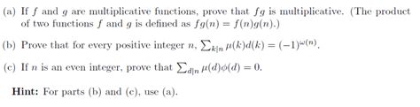 solved a if f and g are multiplicative functions prove