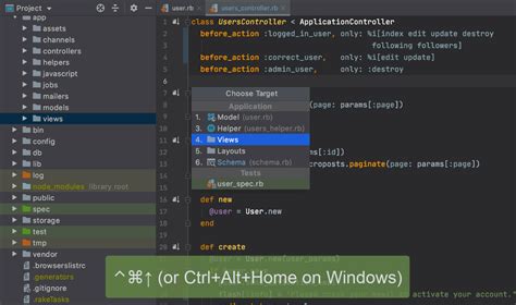 rubymine 2020 1 eap4 improvements in navigation between rails entities