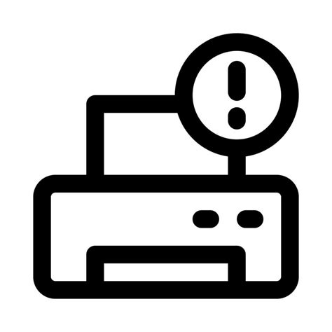 Printer Error Icon For Your Website Mobile Presentation And Logo
