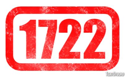 1722 Text effect and logo design Number | TextStudio