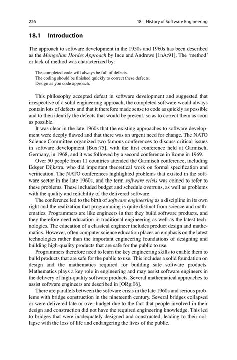 Introduction To The History Of Computing Introduction The Approach To Software