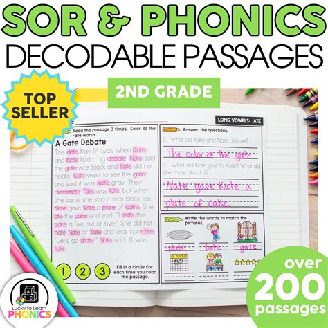 2nd Grade Decodable Passages Bundle Lucky Little Learners