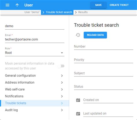 Trouble Ticket Search PortaOne Documentation September Th