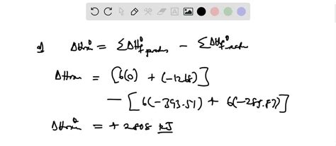 solved use the standard enthalpies of formation from appendix g to
