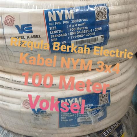 Jual Kabel Nym 3x4 Voksel 100meterkabel Nym 3x4 Voksel 100meternym